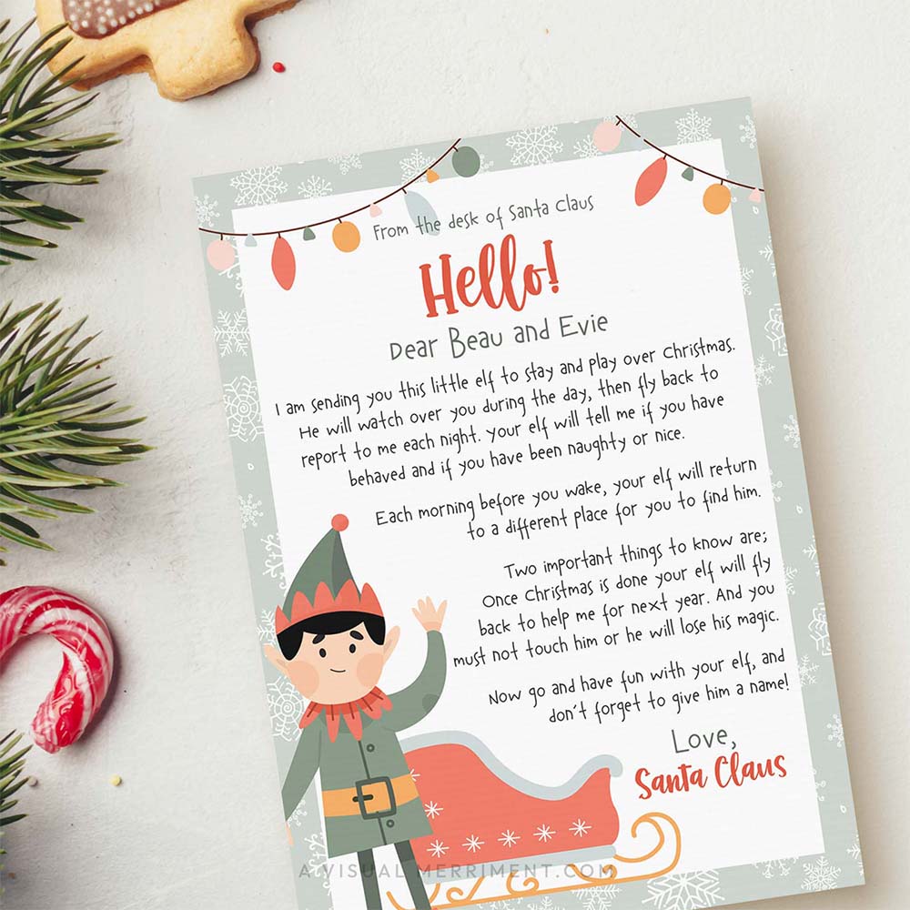 Christmas Elf Printables – A Visual Merriment