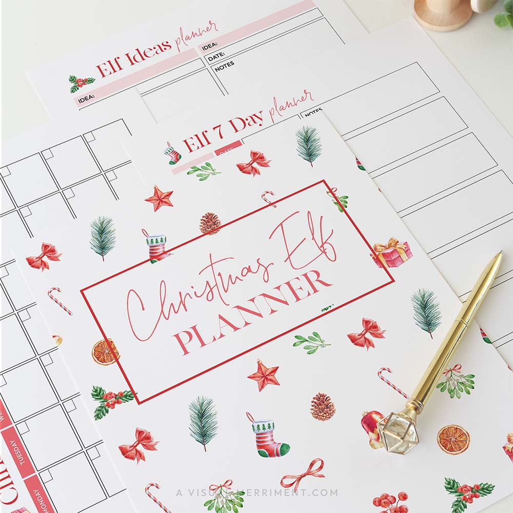 Christmas Elf Planners – A Visual Merriment